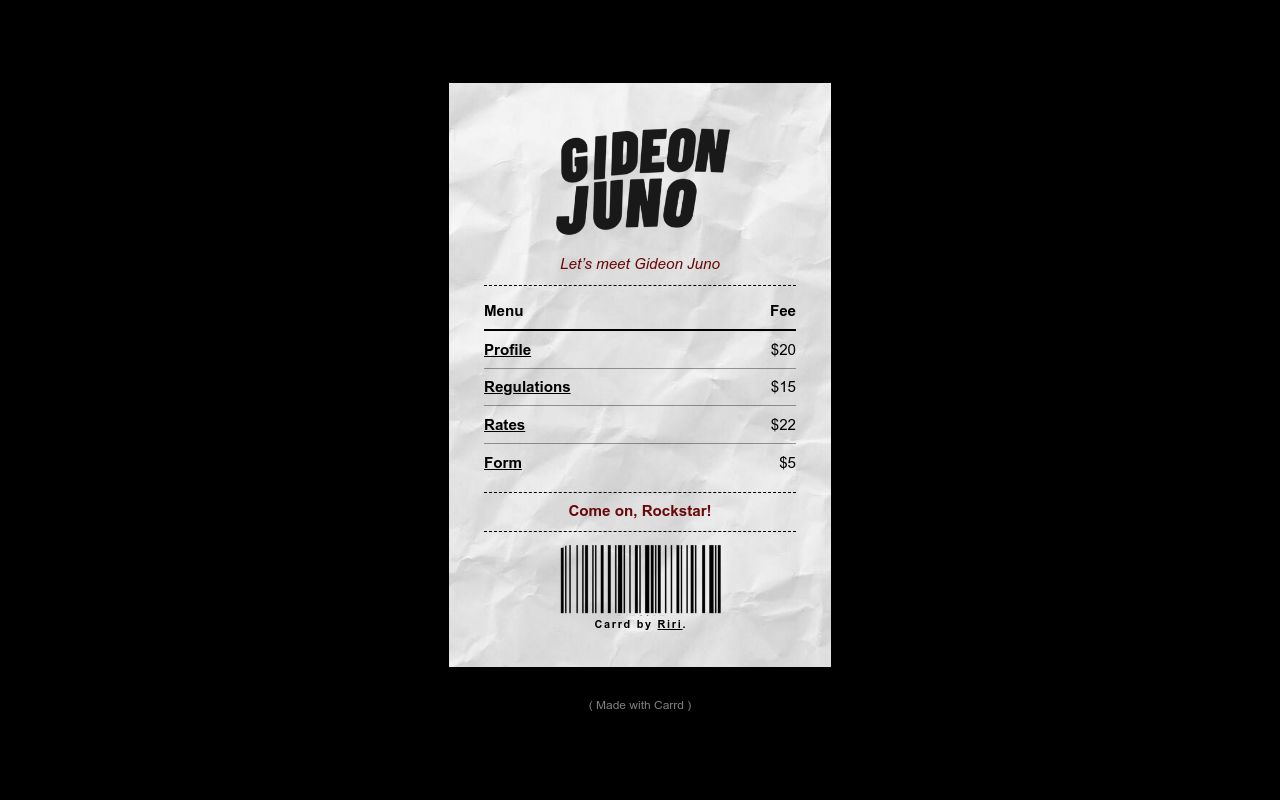 Let’s meet Gideon Juno